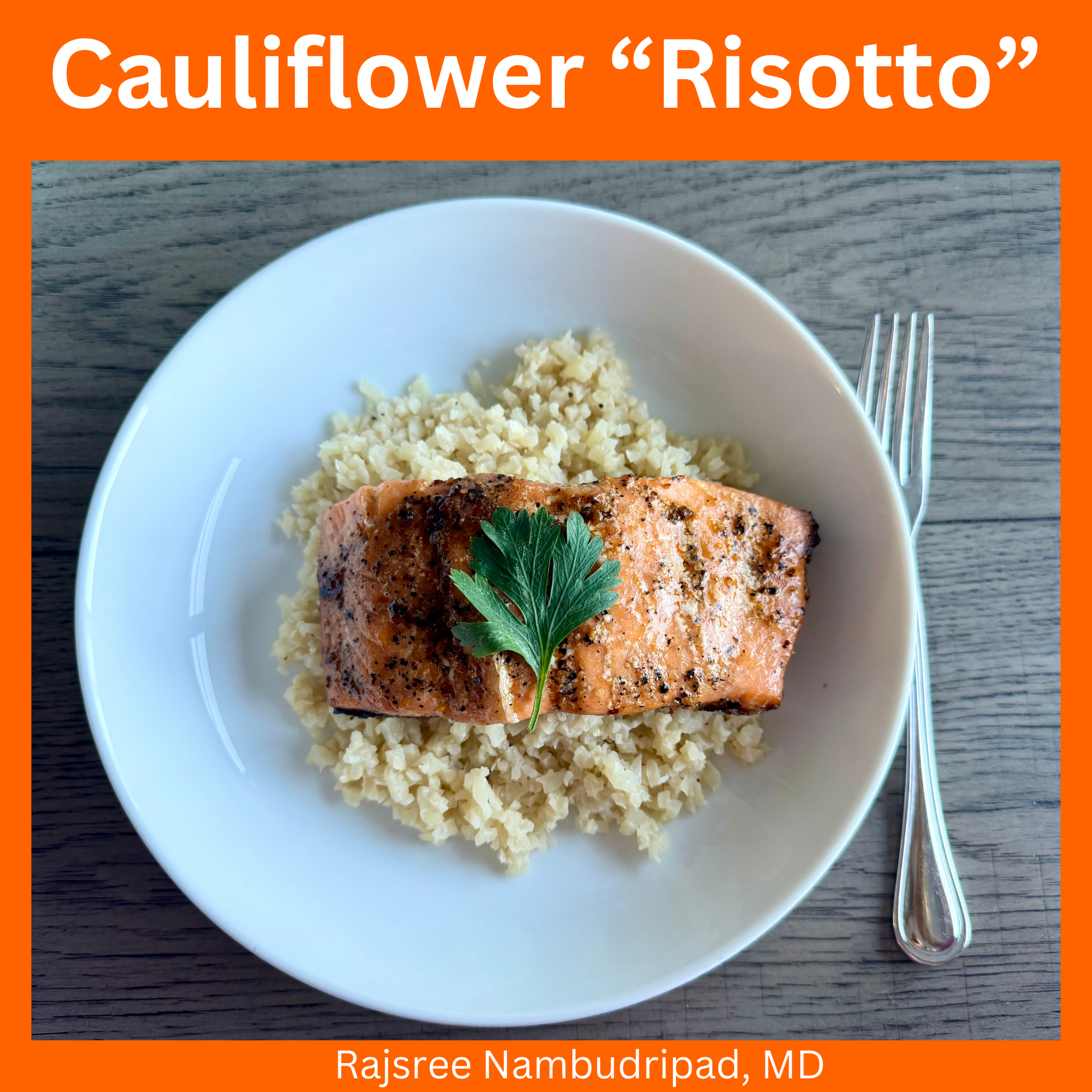 Cauliflower "Risotto" – Supplements by Dr. Rajsree